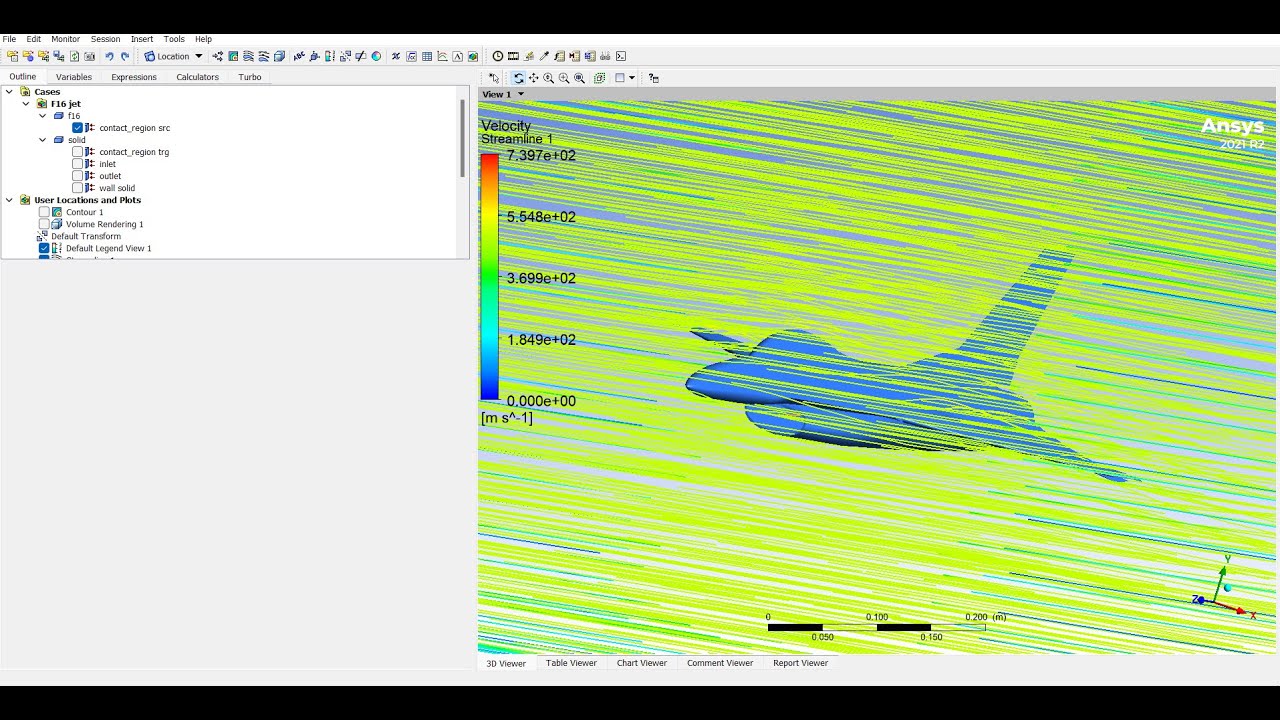 F-16 Aircraft Fluid Flow Fluent Analysis Simulation | Ansys Workbench ...