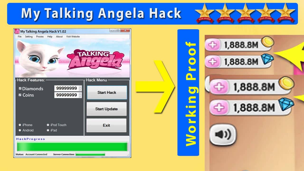My Talking Angela Hack iPhone Coins and Coins Android Functioning My ...