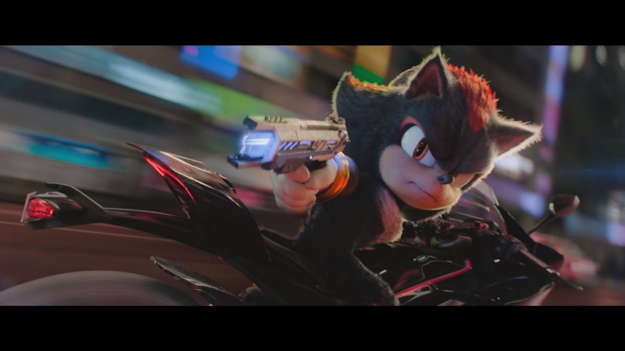 SONIC VS SHADOW CHASE SCENE - SONIC 3 CLIP 1080P - YouTube