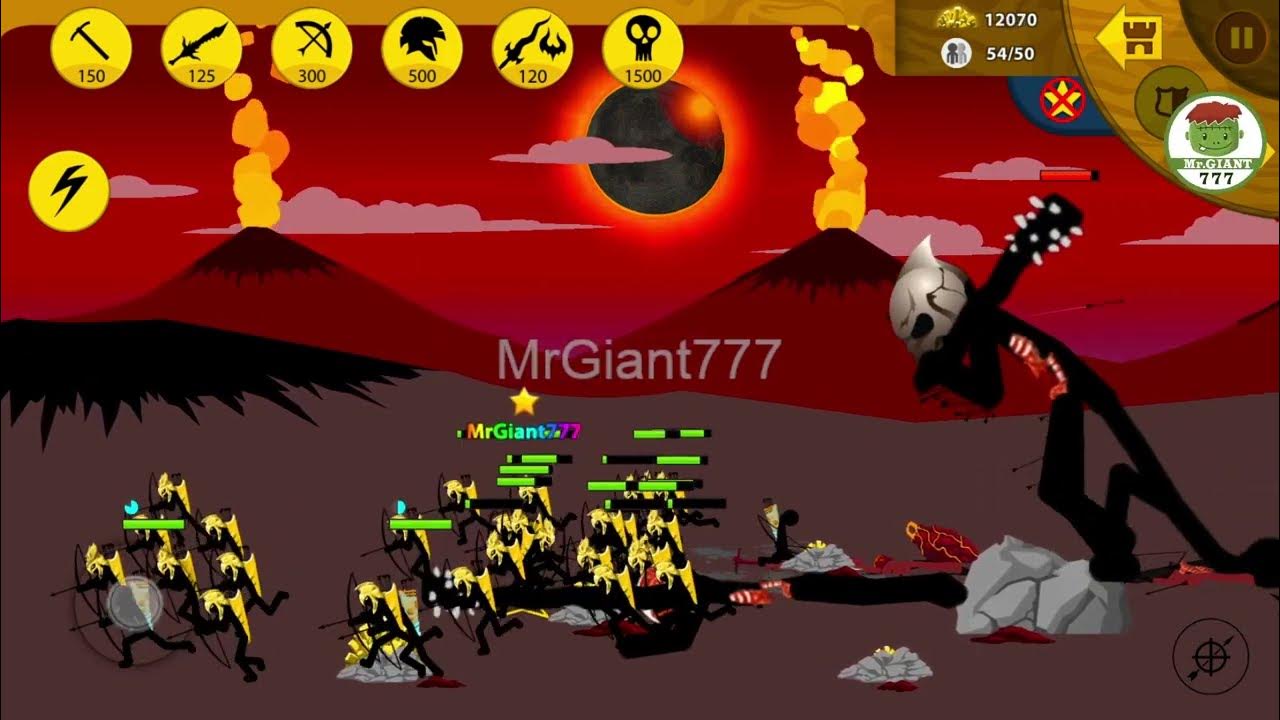 ALL GOLDEN ARCHER HERO VS GRIFFON ZOMBIE BOSS SUPER POWER x9999 | Stick War Legacy Mod ...