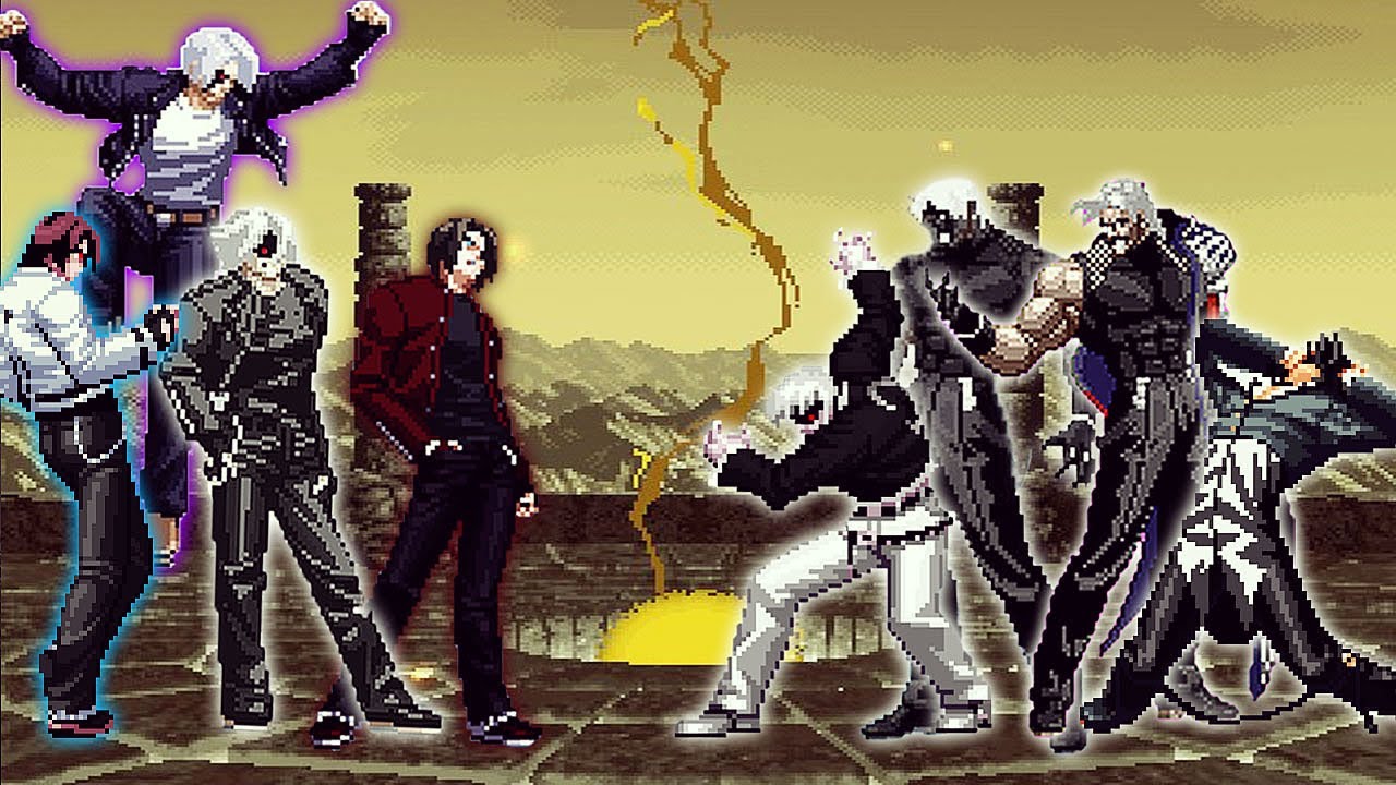 [Mugen KOF] White Flame Team Vs Kyo Kusanagi Team - YouTube