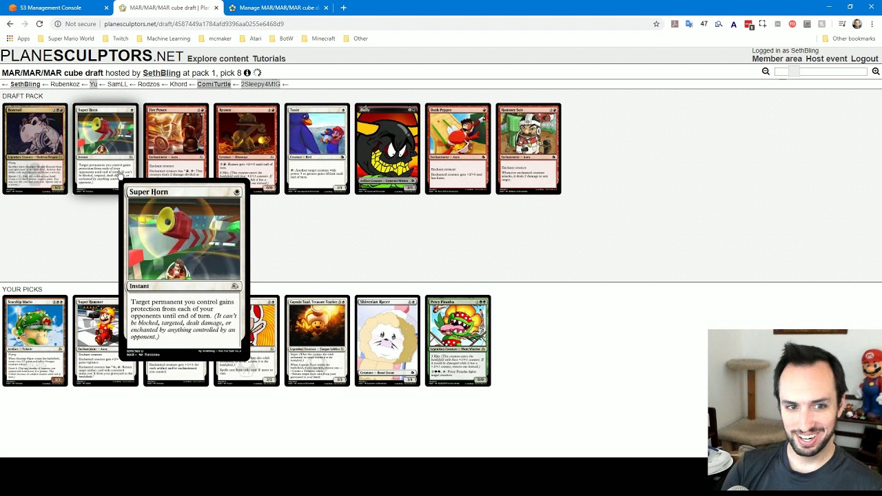 Mario: the Gathering -- Draft #2 -- Drafting a Deck - YouTube