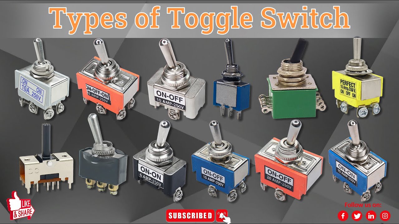 Electronicspices Toggle Switch | High-Quality ON-OFF Control Switch for ...