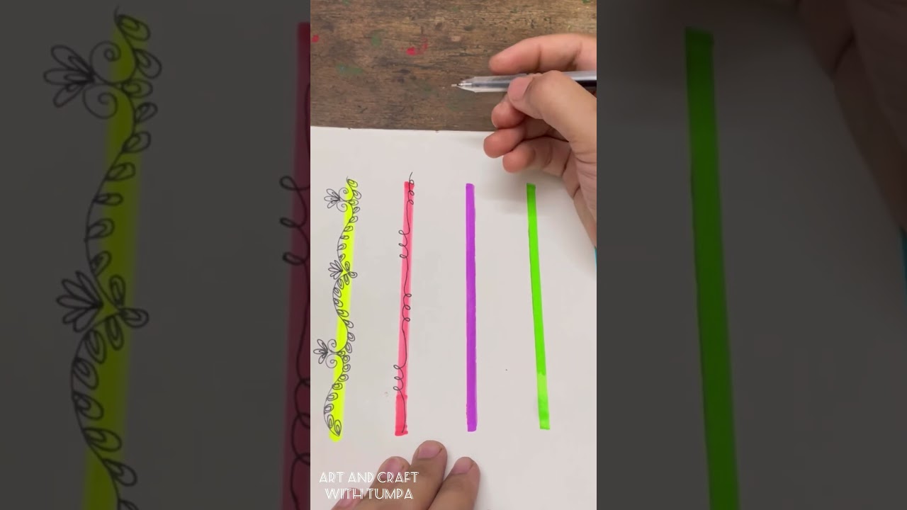 Border Design Ideas Using Highlighter - Infoupdate.org