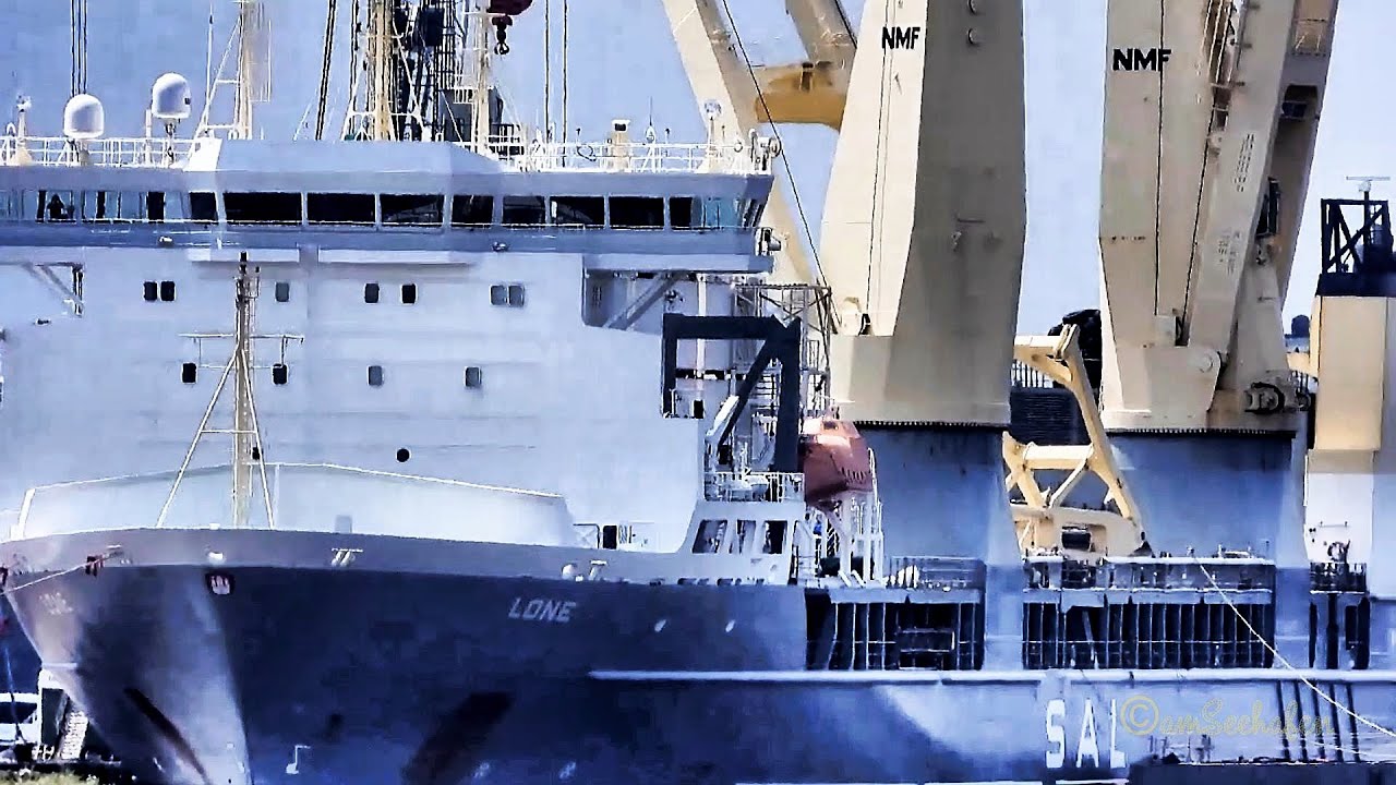 SAL heavyload freighter LONE Schwerlastfracher Seeschiff EPAS Emden ...