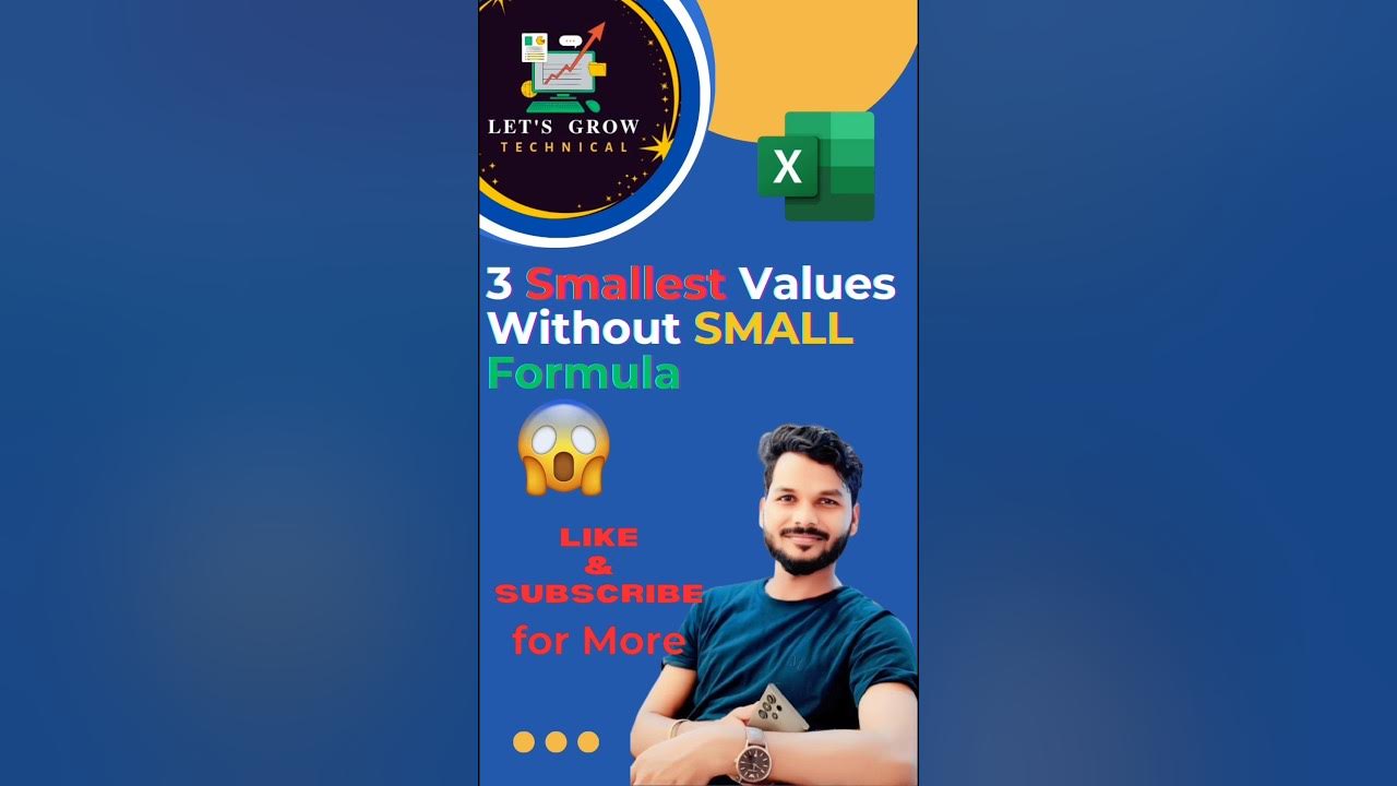 Find 3 Smallest Values in Excel Without SMALL Formula 🔥 | AGGREGATE Function Explained #excel # ...