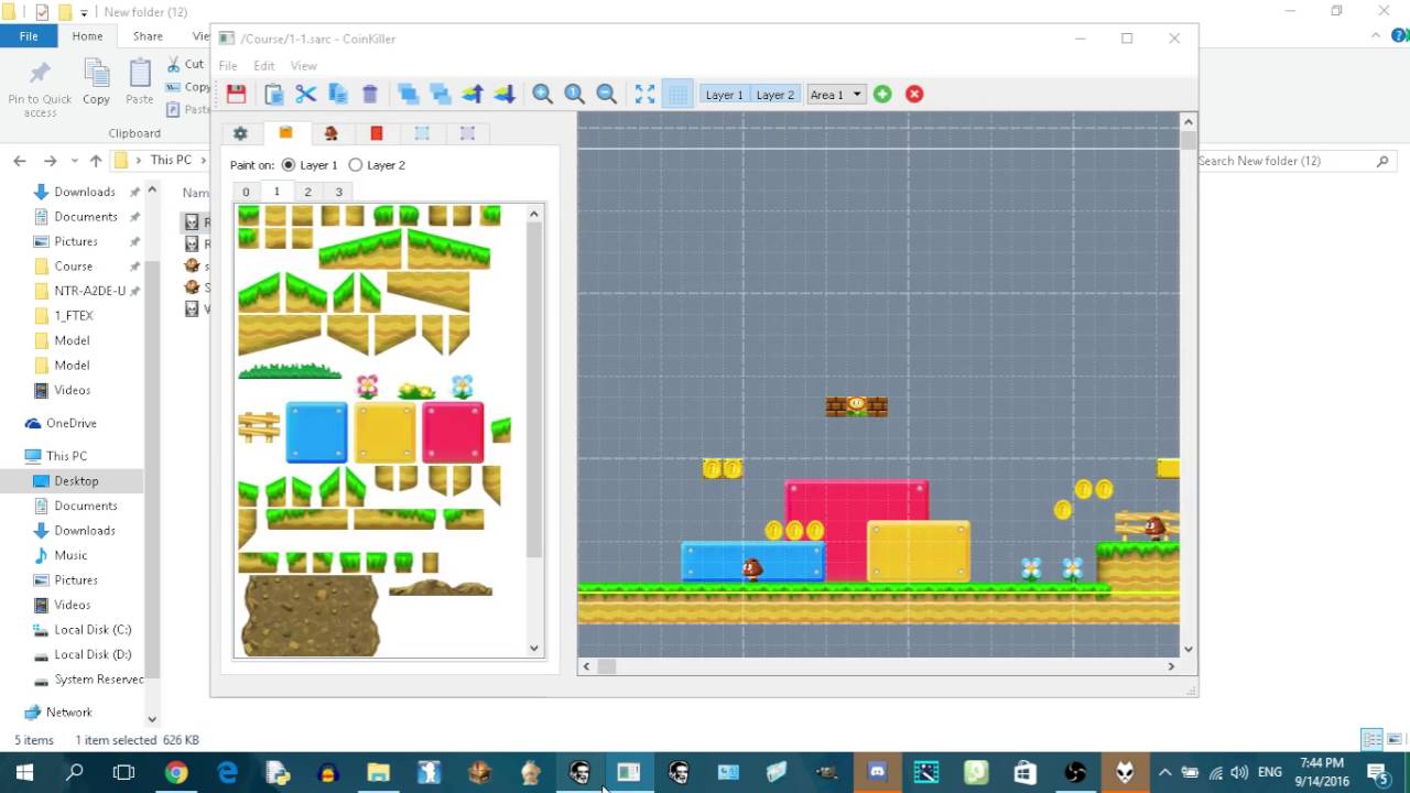 NSMB2 1-1 remake in NSMBU - YouTube