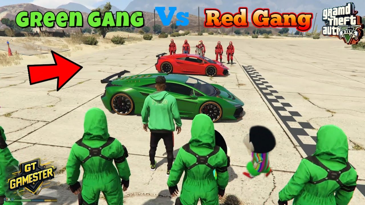 FRANKLIN SHINCHAN Green Gang Vs AVENGERS Red Gang Fight in GTA 5 ...