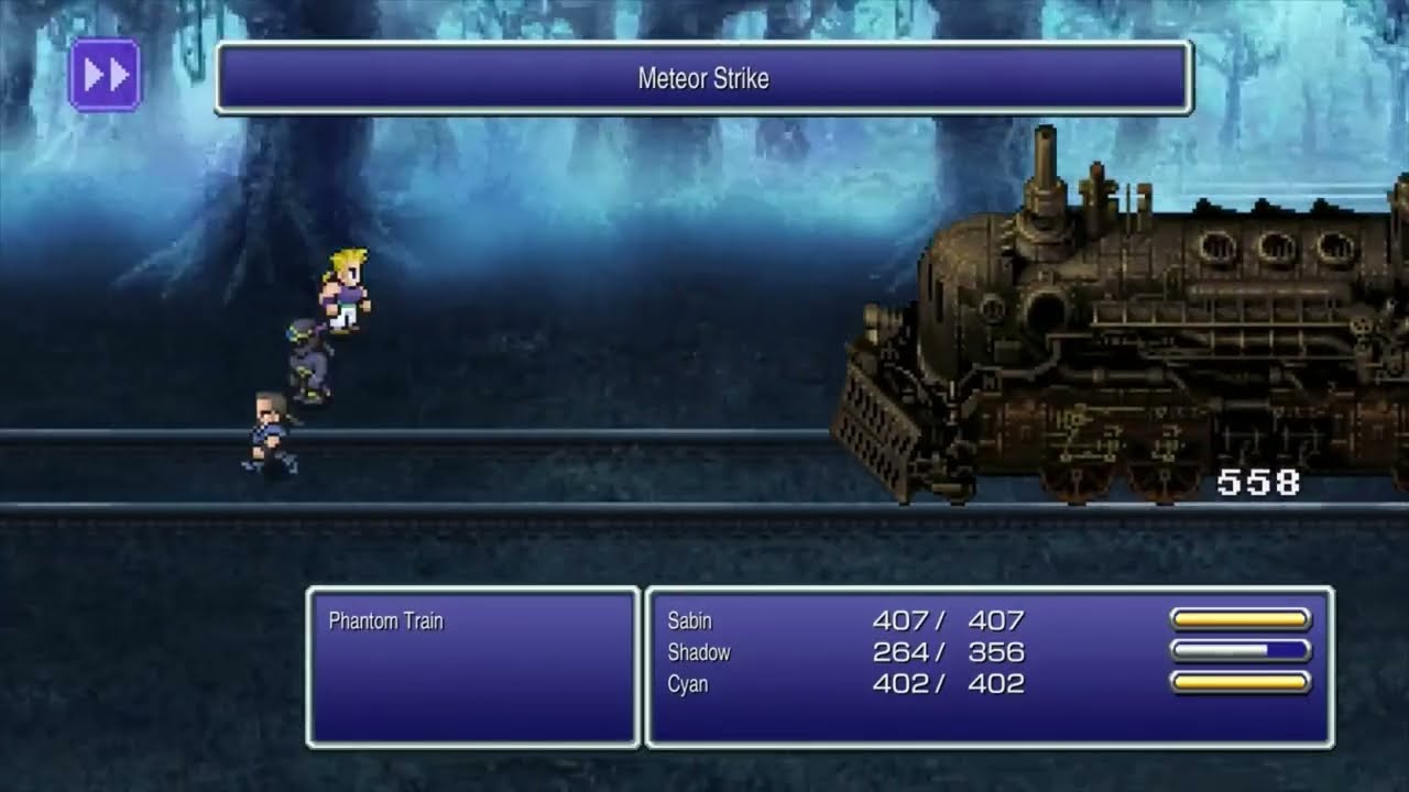 SABIN TRAIN SUPLEX FF6 VS FF6 PIXEL REMASTER - YouTube