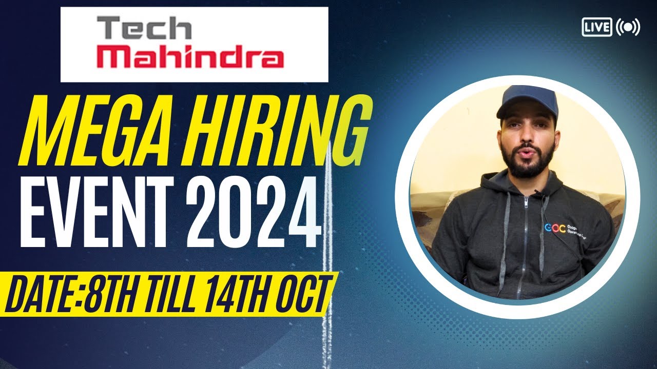 Tech Mahindra Mega Hiring Event 2024 - YouTube