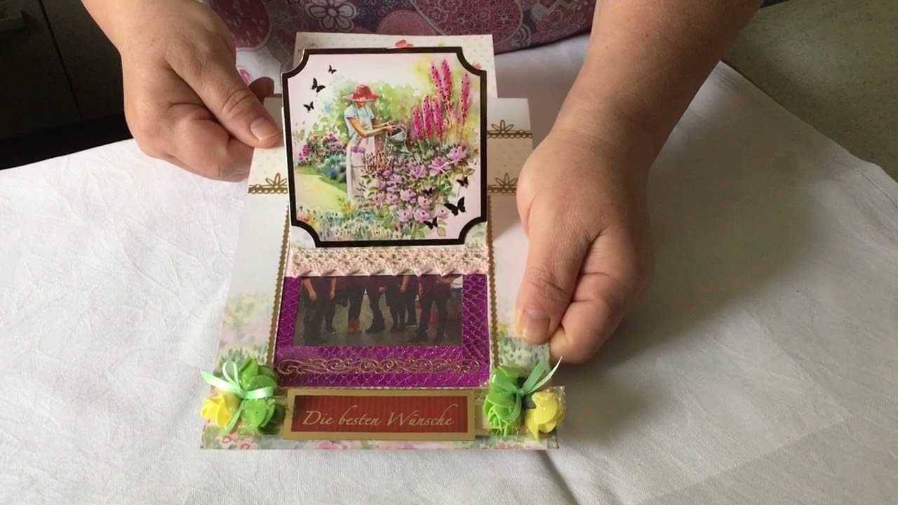 Schiebekarte zur Verabschiedung-Rente-----slide card - YouTube