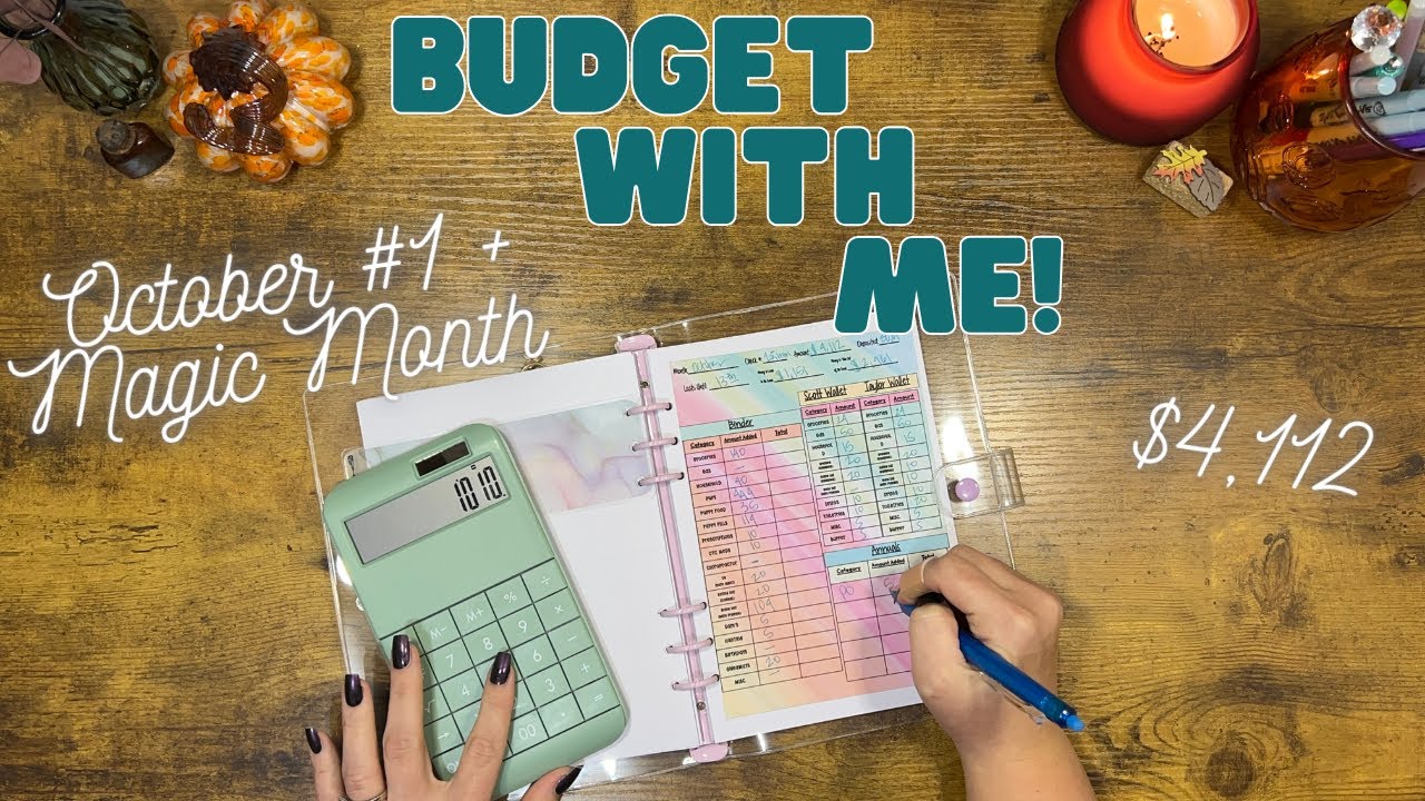 BUDGET WITH ME! | OCTOBER CHECK #1 + MM | $4,112 | DAVE RAMSEY INSPIRED ...