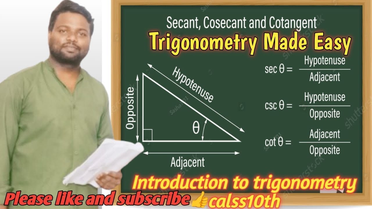 Class 10th introduction to trigonometry (Basic concept and formulas ...