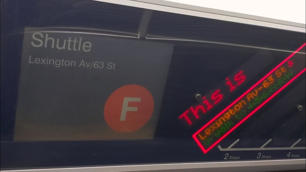 R160 (F) Shuttle Train/63rd Street Shuttle Train Announcements - YouTube