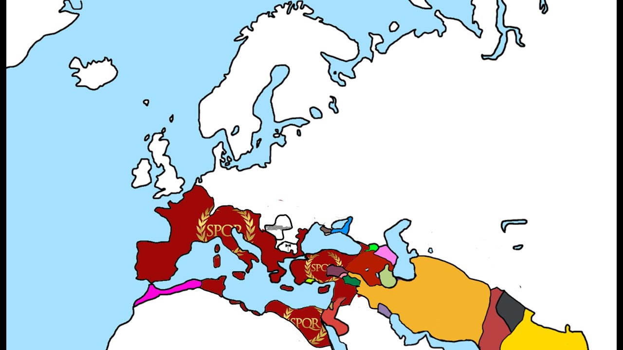 Timeline of National Flags/Symbols in Europe: 3500 BC - 1 AD - YouTube