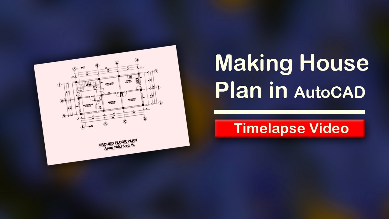 Making plan on AutoCAD || Time-lapse video || - YouTube