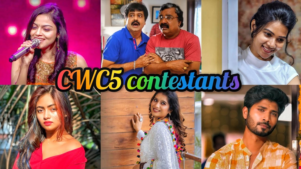 Cook With Comali Season 5 Contestants List | CookWithComali5Contestants ...