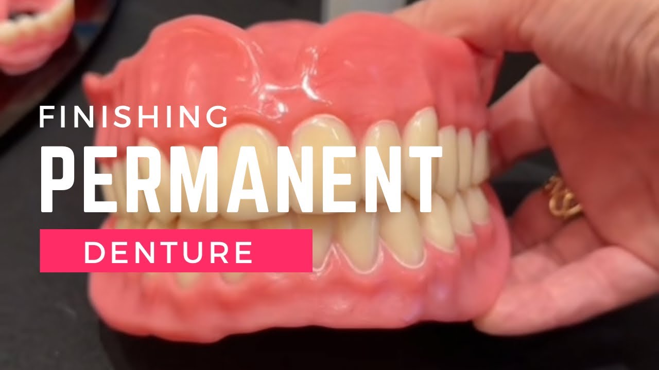 Finish a Complete Upper Denture with me - YouTube