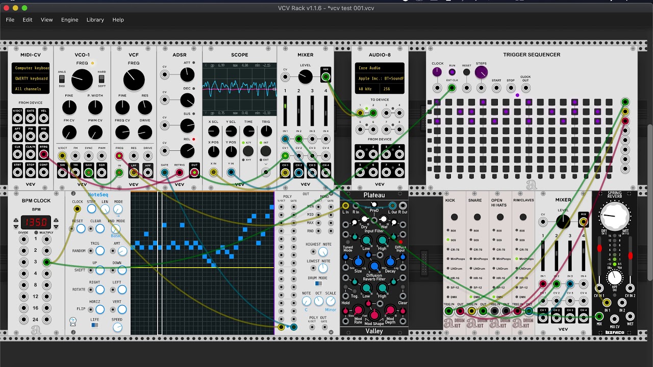VCV Rack Test Patch 001 - YouTube