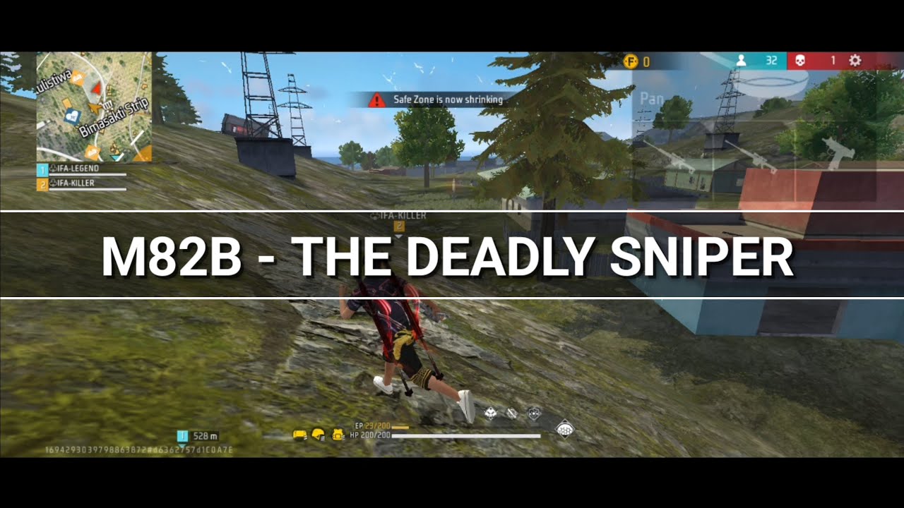 M82B - THE DEADLY SNIPER, GAMEPLAY IN FREE FIRE | STORY OF SNIPER ...