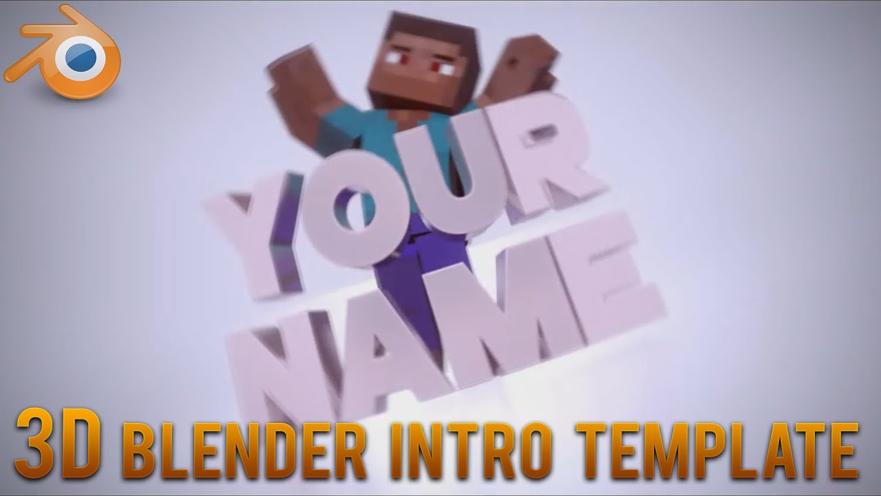 Blender 3D Minecraft intro template #4 (Free download) - YouTube