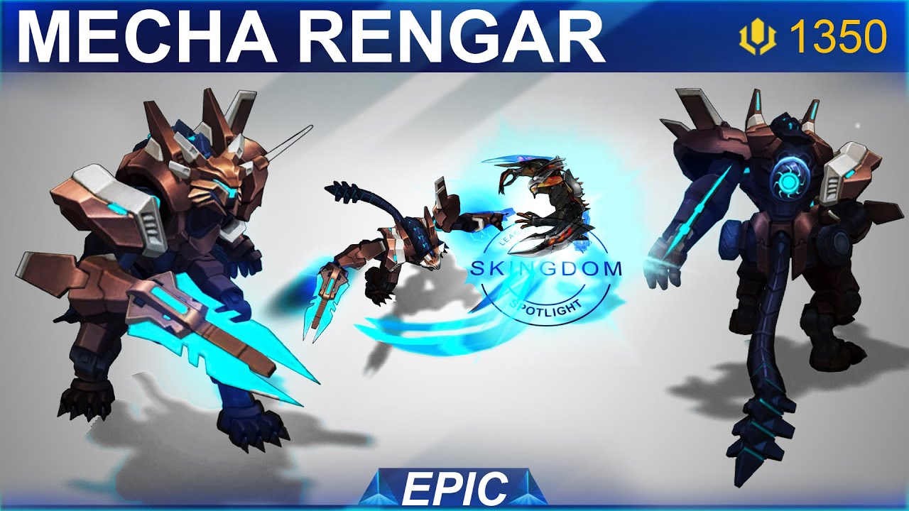 Mecha Rengar Skin Spotlight 2020 | SKingdom - League of Legends - YouTube