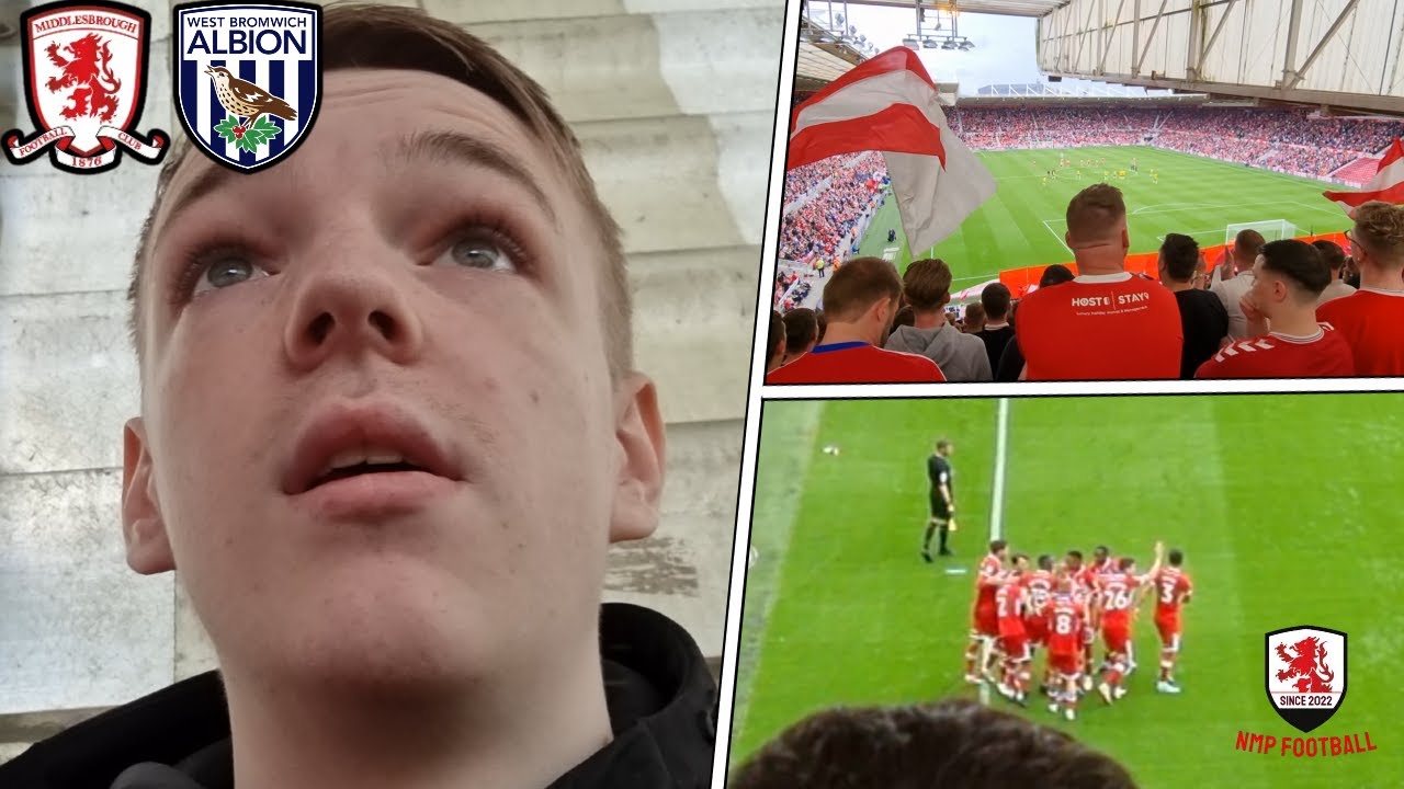 FIRST GAME FIRST DRAW | MIDDLESBROUGH 1-1 WEST BROM | MATCHDAY VLOG ...