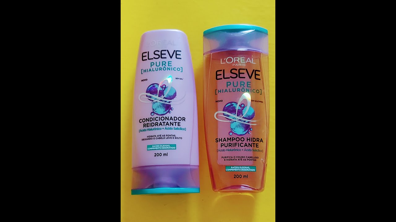 Elseve "Pure Hialurônico " Shampoo e condicionador - YouTube