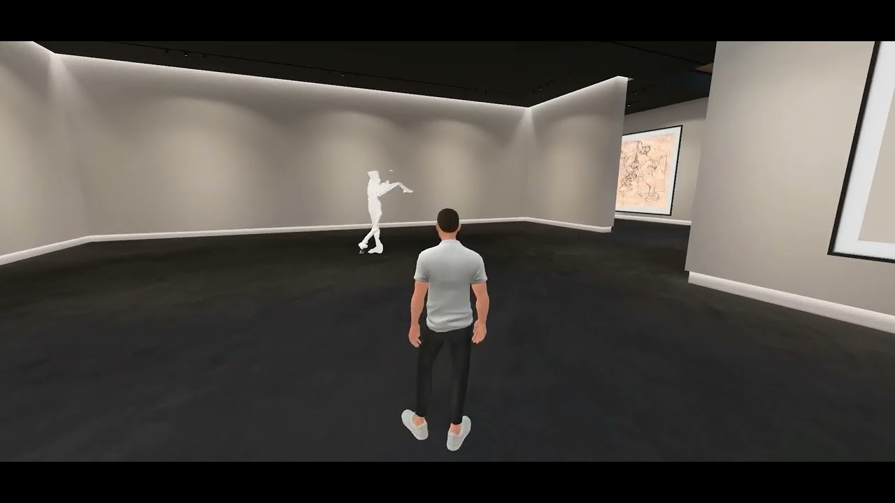 Moving Elements in my 3D online gallery (Spatial) - YouTube