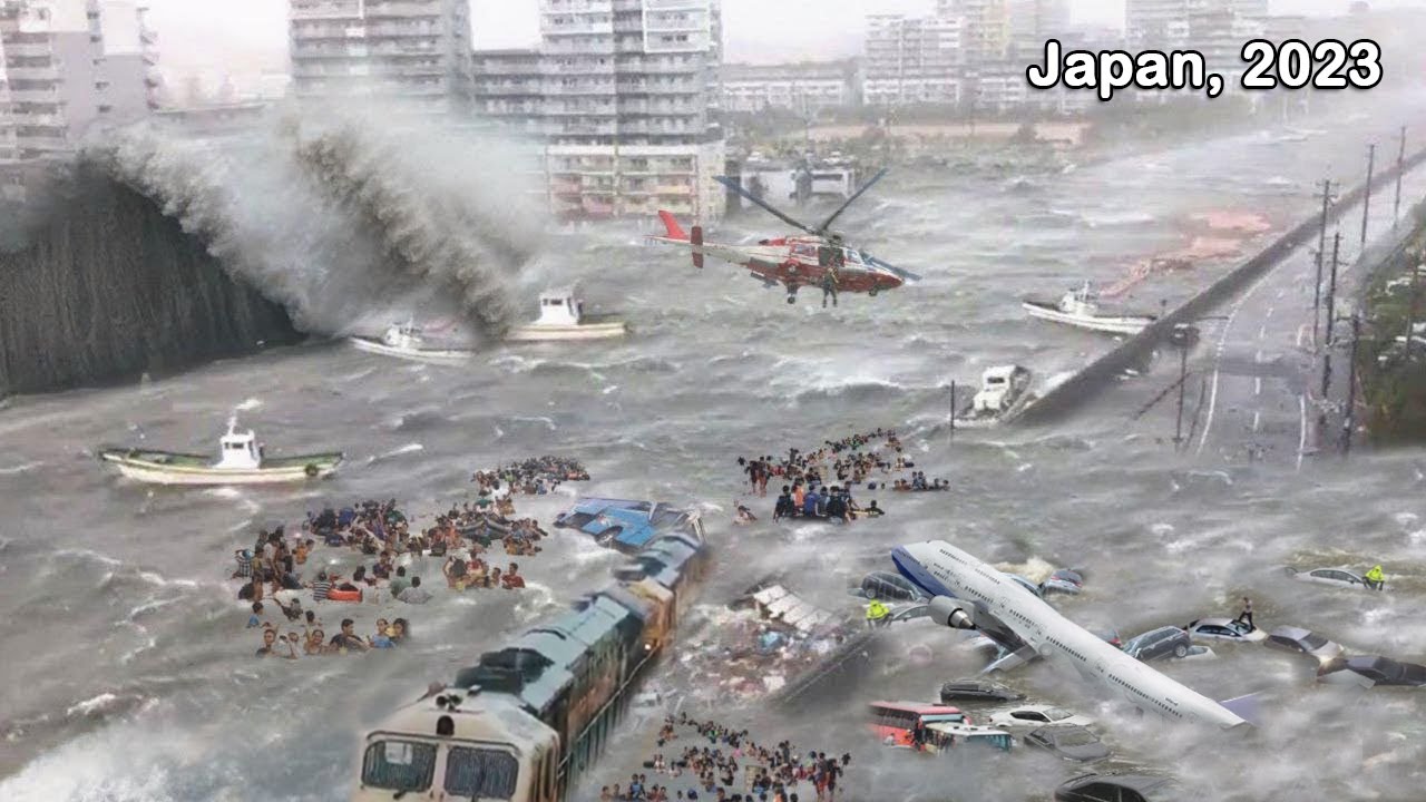 Just now! Nature attack Japan whitout mercy! Typhoon Khanun Okinawa ...