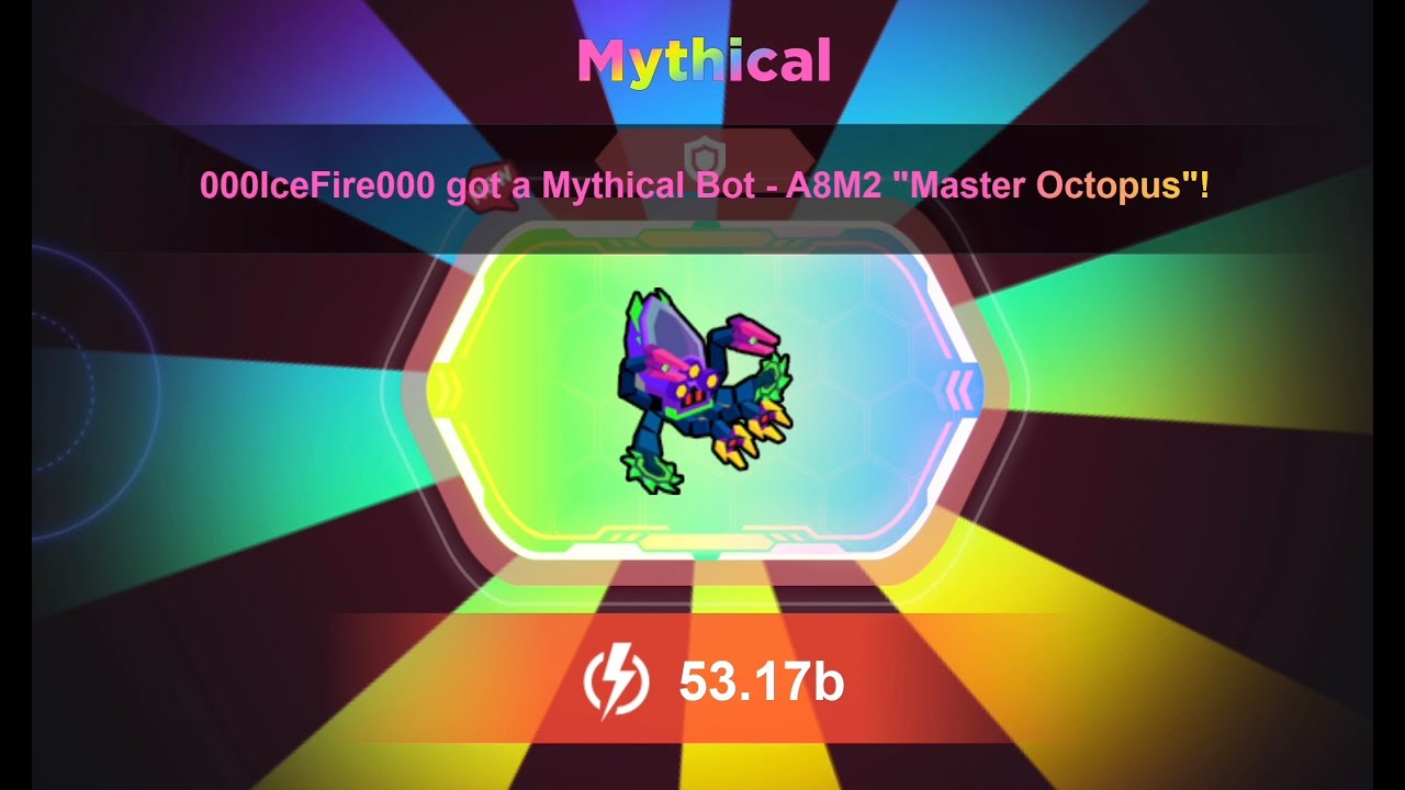 Roblox Bot Clash: New Update New Region New Mythical Master Octopus ...