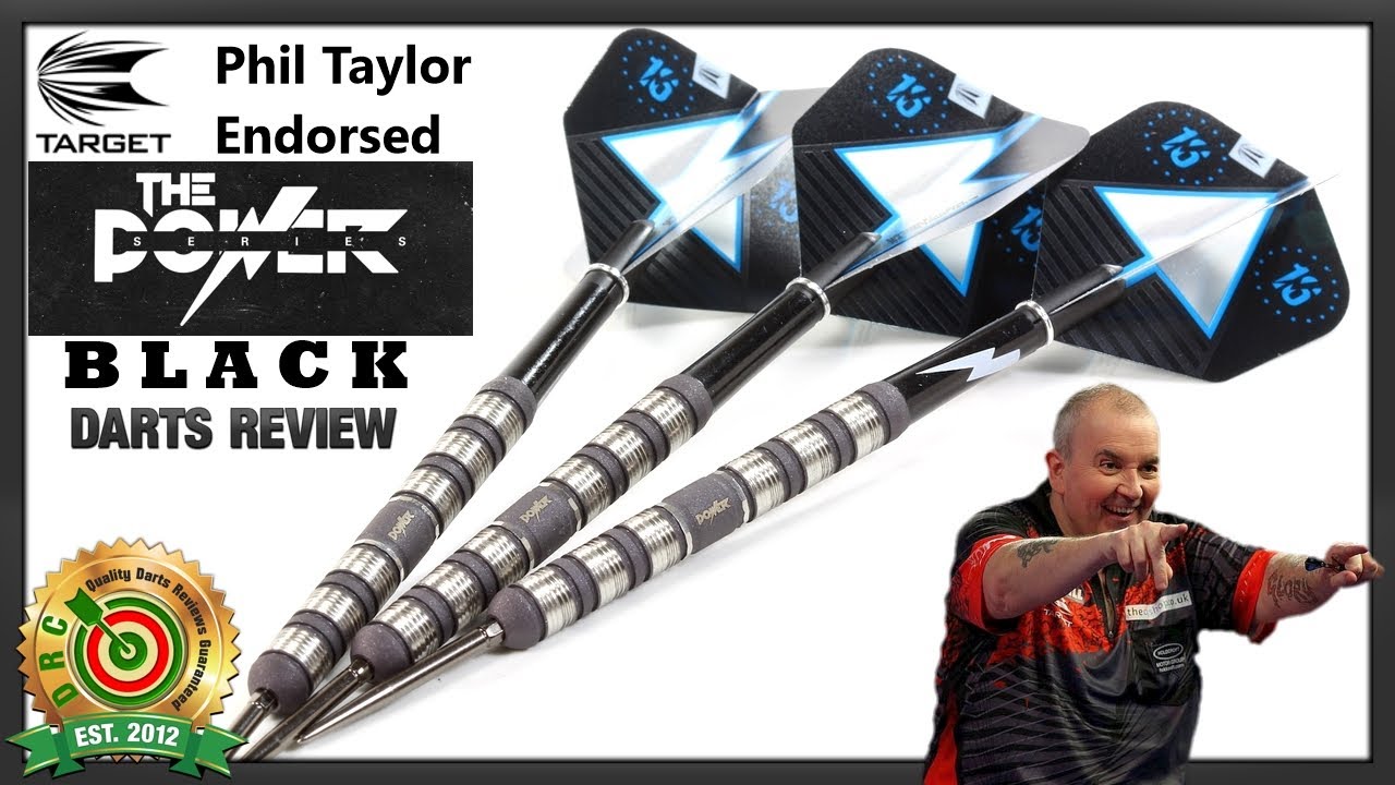 Target Phil Taylor The Power Series Black Darts Review - YouTube