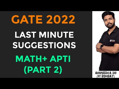 GATE 2022 math aptitude suggestions || 10 most expected topics to score ...