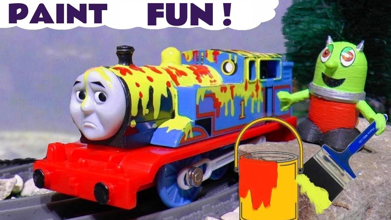 Rascal Funlings Paint Trick on Thomas The Train - YouTube
