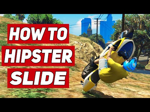GTA 5 - How To SLIDE ON A MOTORCYCLE! (GTA V Hipster Slide Tutorial)