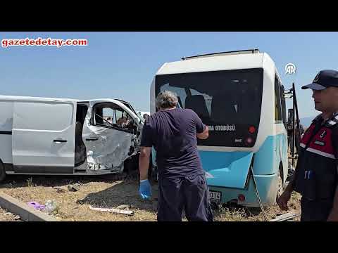 Manisa’da korkunç kaza: 1 kişi öldü, 10 kişi yaralandı