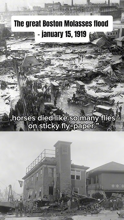 The Great Boston Molasses Flood – January 15, 1919. #history #truestory ...