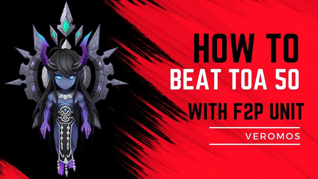 how to beat toa stage 50 Veromos Summoners war - YouTube