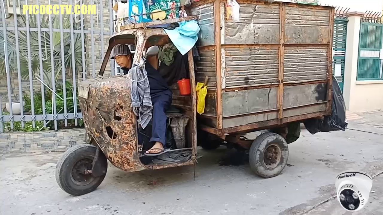 Hoài cổ xe lam cũ nát | XE CỔ CHỞ RÁC | xe lambro cổ | OLD Car In ...