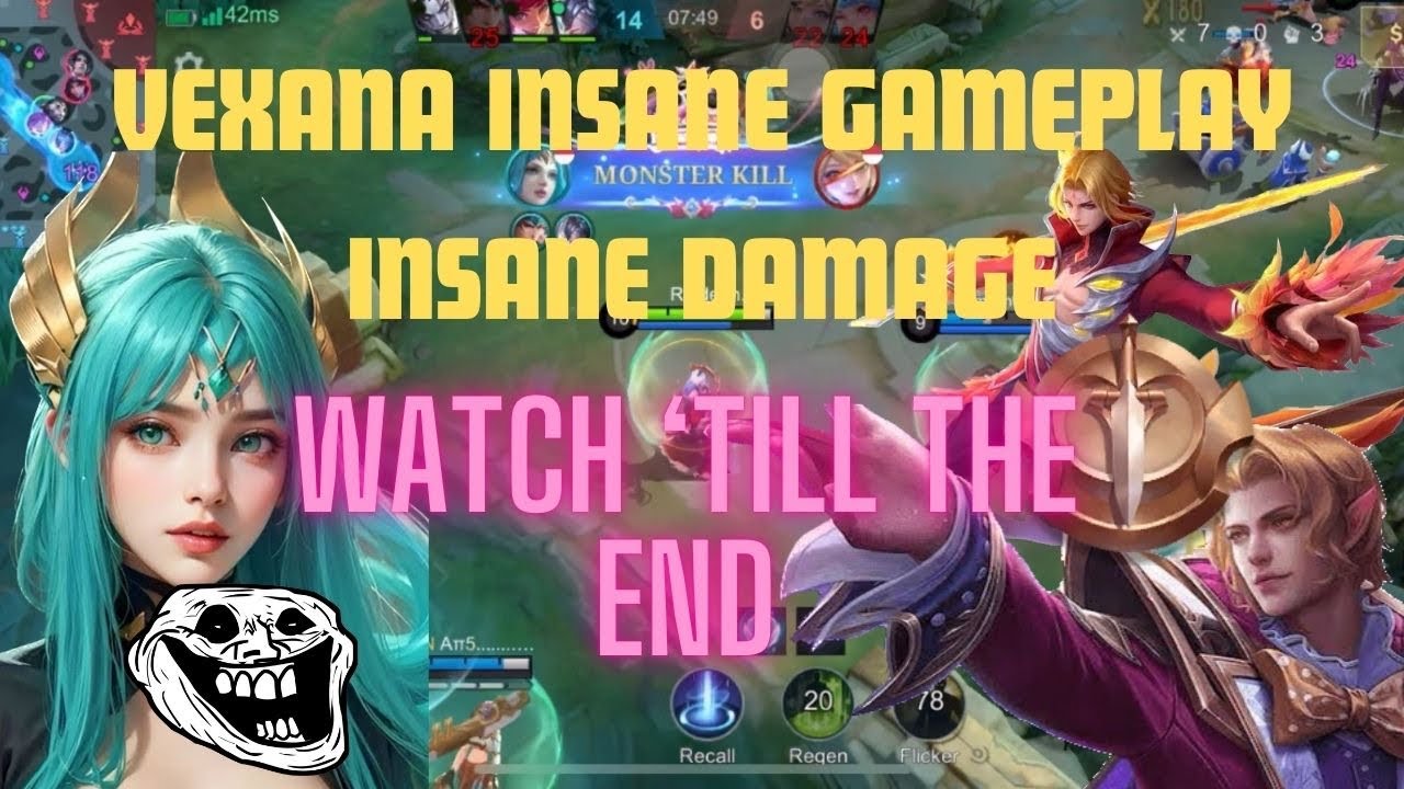 GAMEPLAY, BUILD, EMBLEM VEXANA MID LANE TERSAKIT 2025!! TONTON SAMPE ...