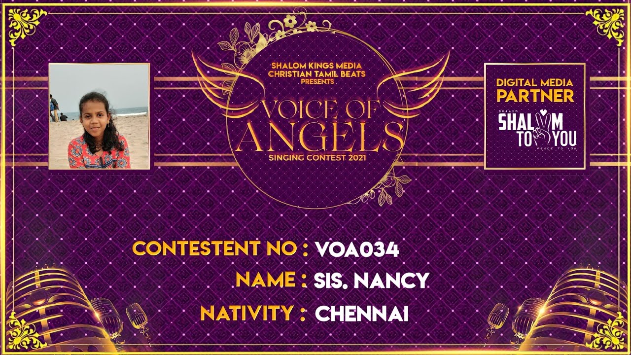 Voice Of Angels | Singing Contest - 2021 | VOA034 | Shalom To You ...