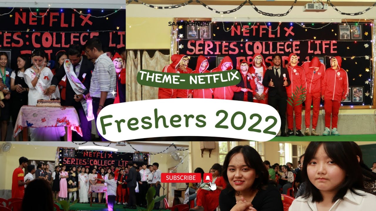 NETFLIX THEME😯 FRESHERS WELCOME 2022/SALESIAN COLLEGE SILLIGURI ...