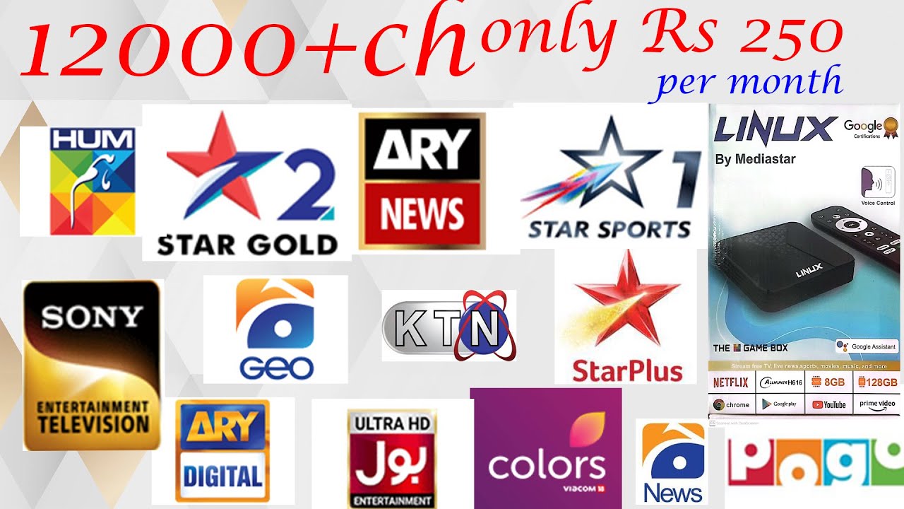 Mediastar Linux Android TV Box 8GB RAM, 128GB ROM, Google Certified ...