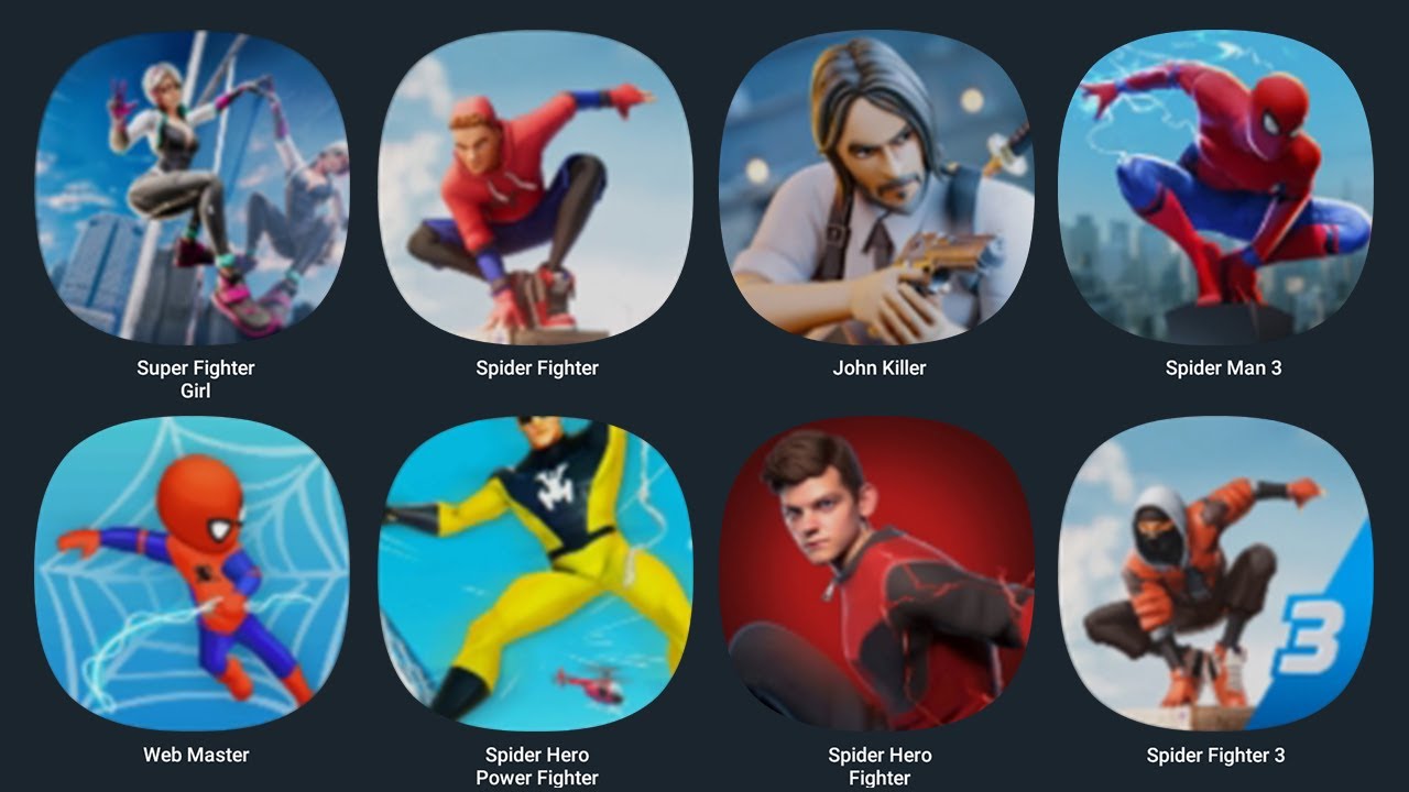 Super Fighter Girl, Spider Fighter, John Killer, Spider Man 3, Web ...