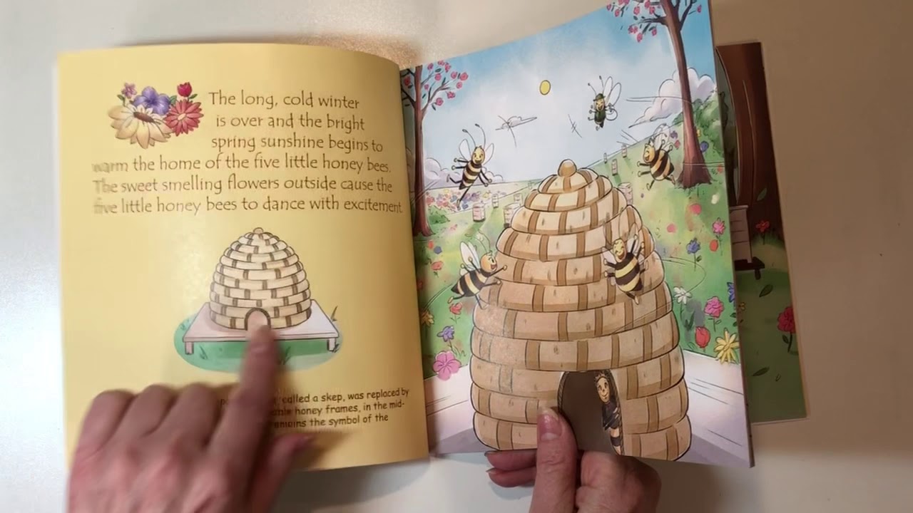Reading the Five Bizzy Bees - YouTube