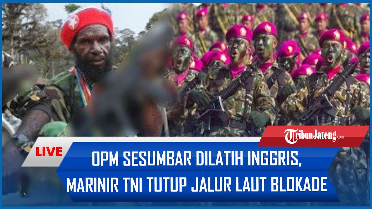 🔴OPM SESUMBAR DILATIH INGGRIS, Marinir TNI Tutup Jalur Laut Blokade 8 ...