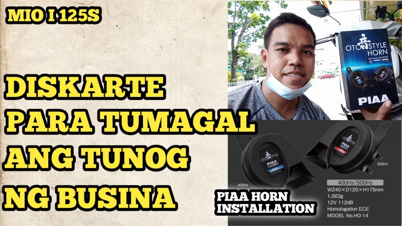 PIAA HORN INSTALLATION MIO I 125s Full Tutorial - YouTube