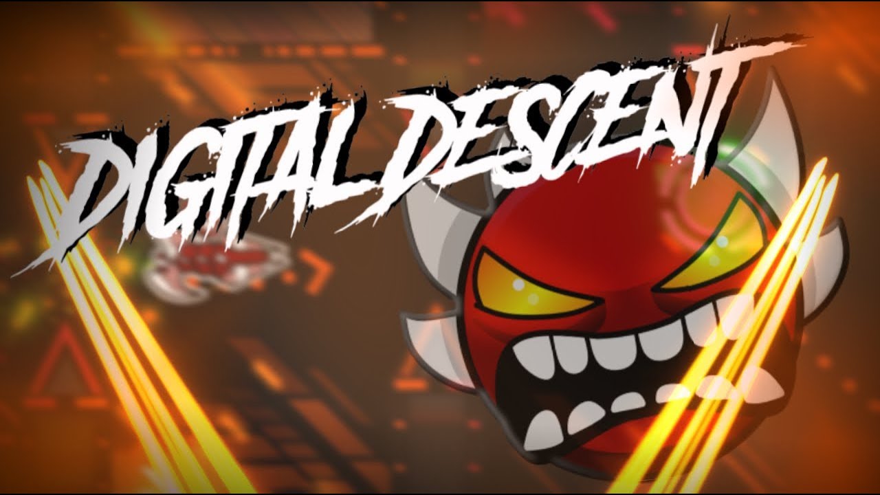 Geometry Dash - Digital Descent! (71%) (Go at 50%) - YouTube