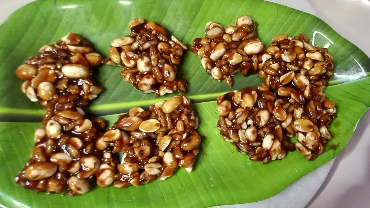 मूंगफली गुड़ की चिक्की|sing dana chikki|Peanut Chikki|mungfali chikki ...