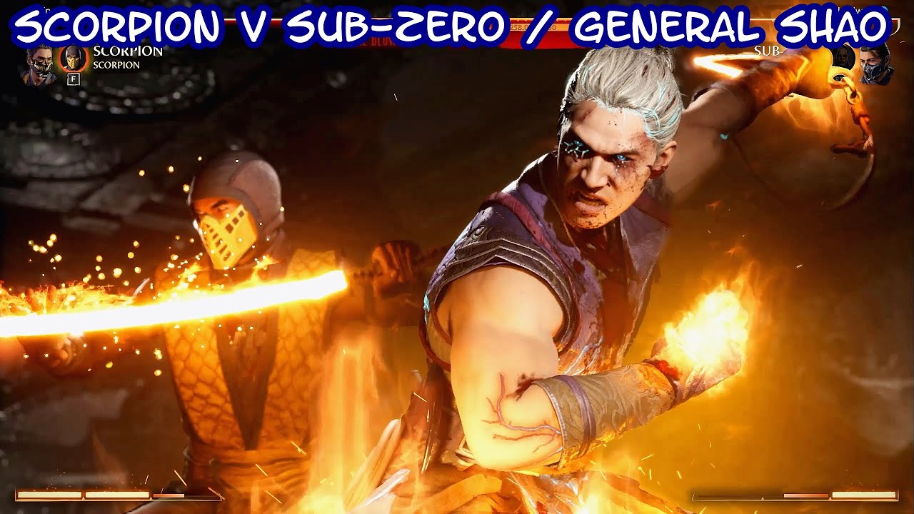 Scorpion v Sub-Zero / General Shao - Kombat League Season of Storms - Mortal Kombat 1 - YouTube